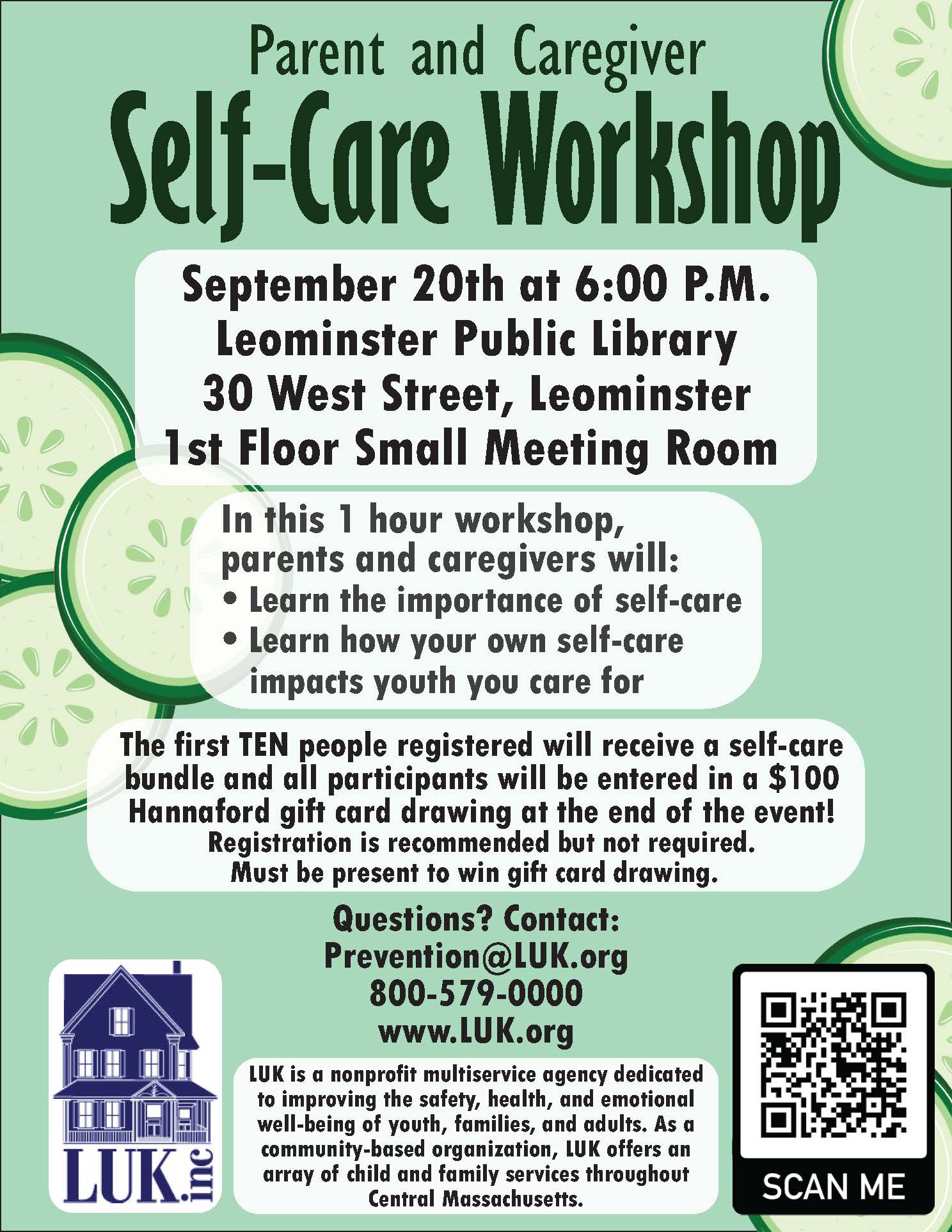 Caregiver Self-Care Workshop - LUK